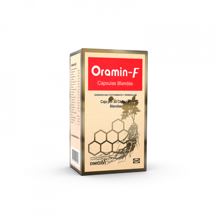 Oramin-F multivitamínico | Ginseng coreano rojo y Jalea Real | Boticuy