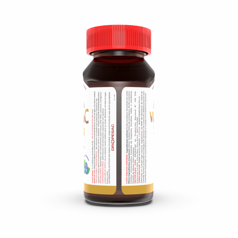 Vitamina C 500mg Masticable Sabor Arándano - Prime Health | Boticuy