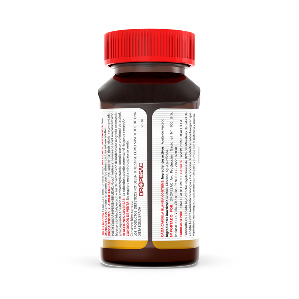 Omega 3 1000mg | Prime Health | Con EPA Y DHA - Boticuy